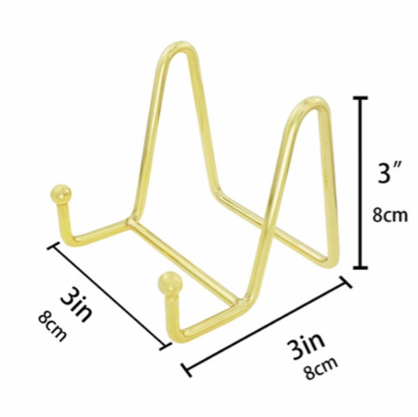 Metallic Plate Stand - Gold – The Milestones Studio