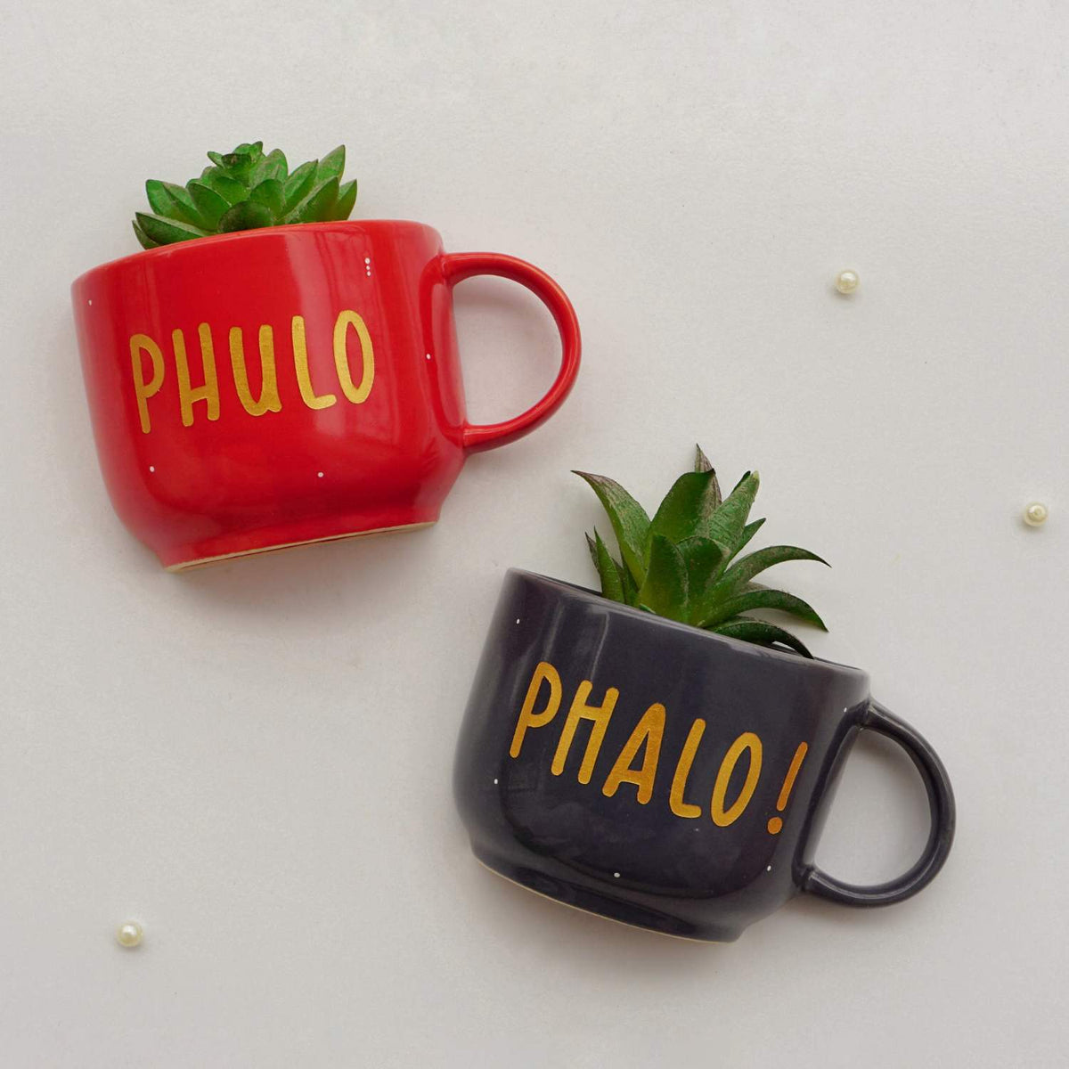 Phulo Phalo | Ceramic Wall Planter | Table Accessory | Personalised Gi ...